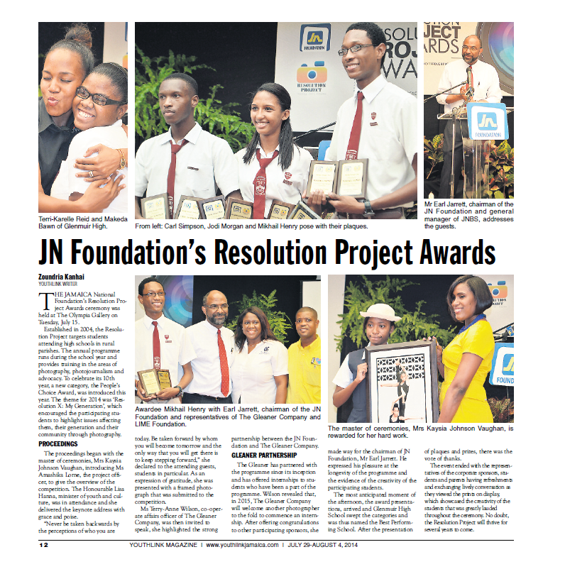 JN Foundation’s Resolution Project Awards - JN Foundation