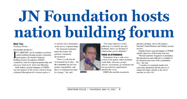 JN Foundation hosts nation building forum - JN Foundation